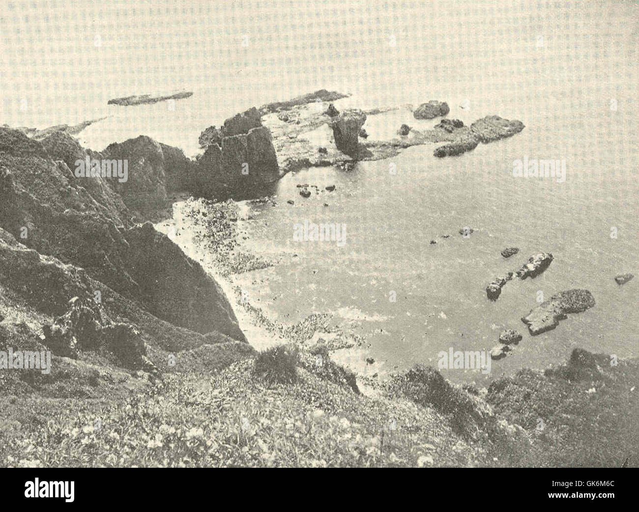 The Zapalata Rookery on Copper Island is depicted in this historical ...