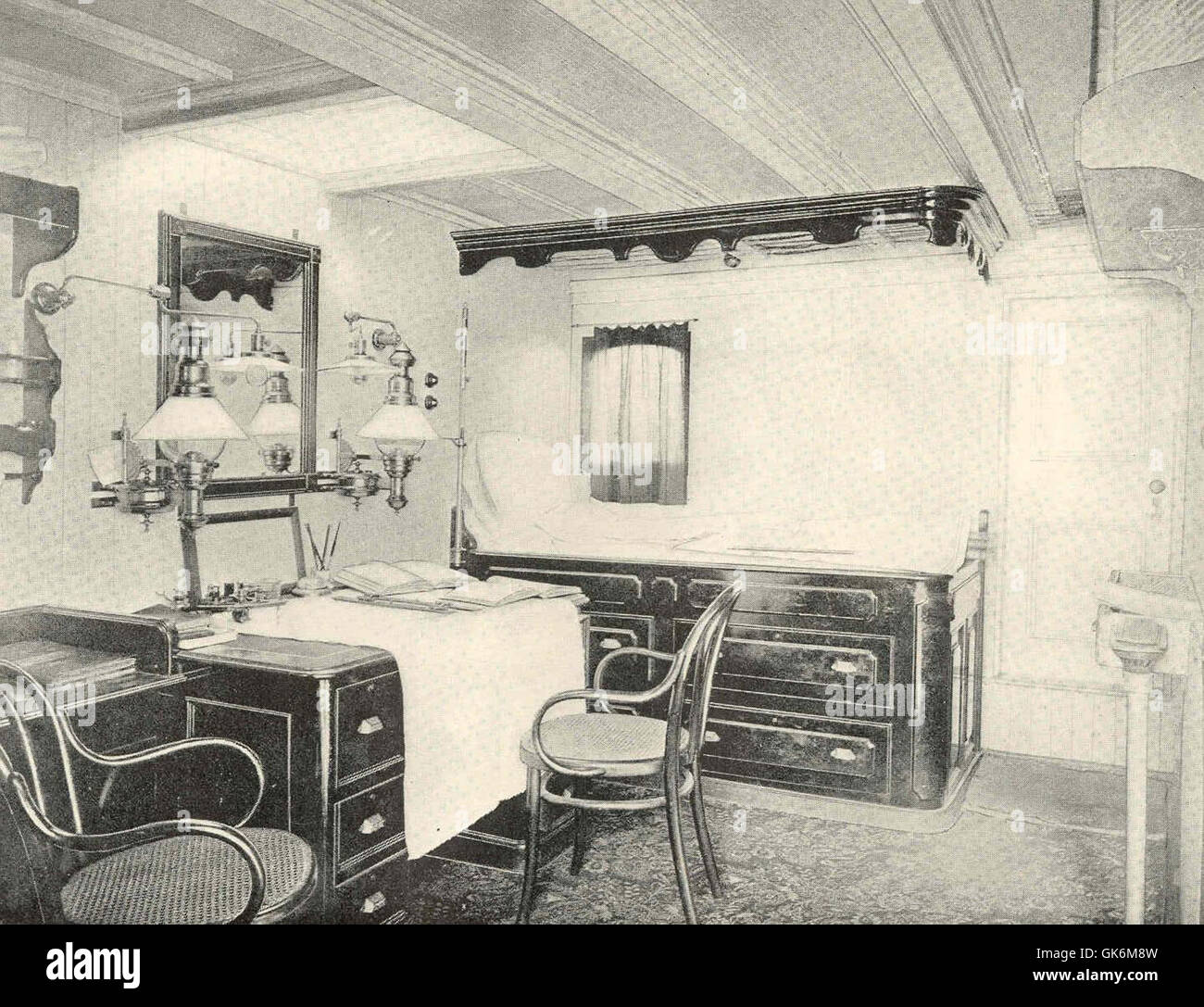 The chart room aboard the research vessel Albatross is an essential ...