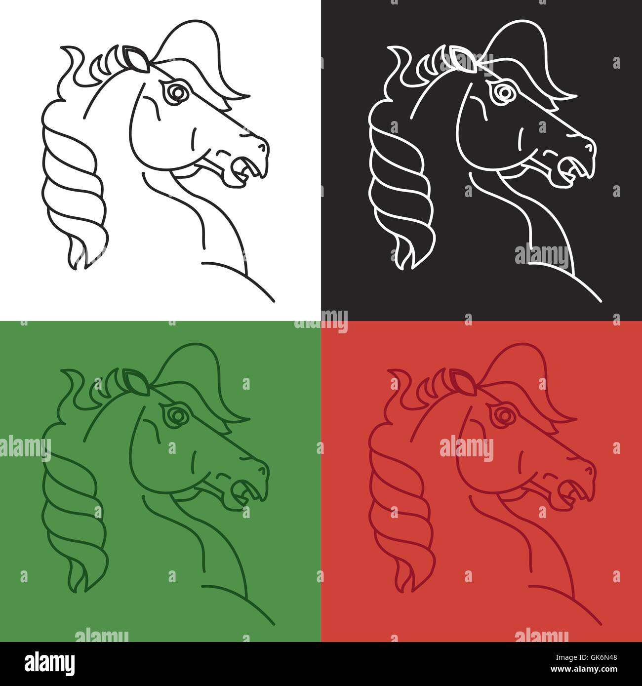 Horse symbol and logo, great power sign Stock Vector Image & Art - Alamy