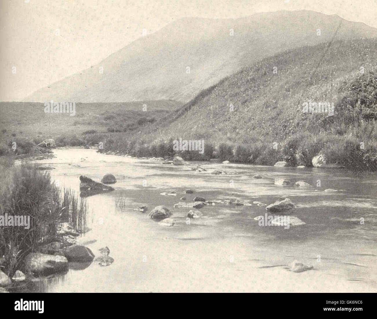 The headwaters of North Olga Stream on Alitak Bay, Kadiak Island ...