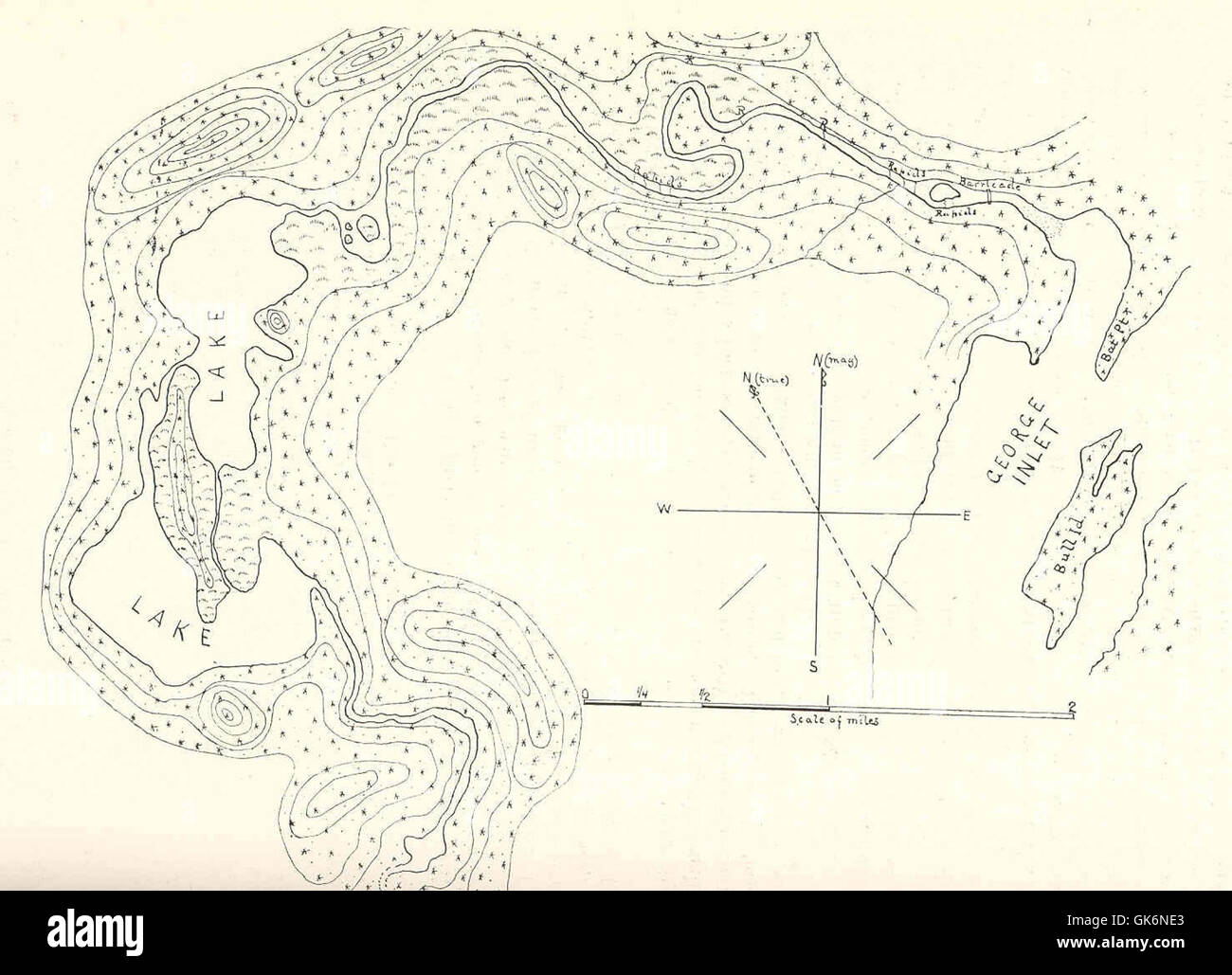 This sketch depicts George Inlet, a body of water on Revillagigedo ...