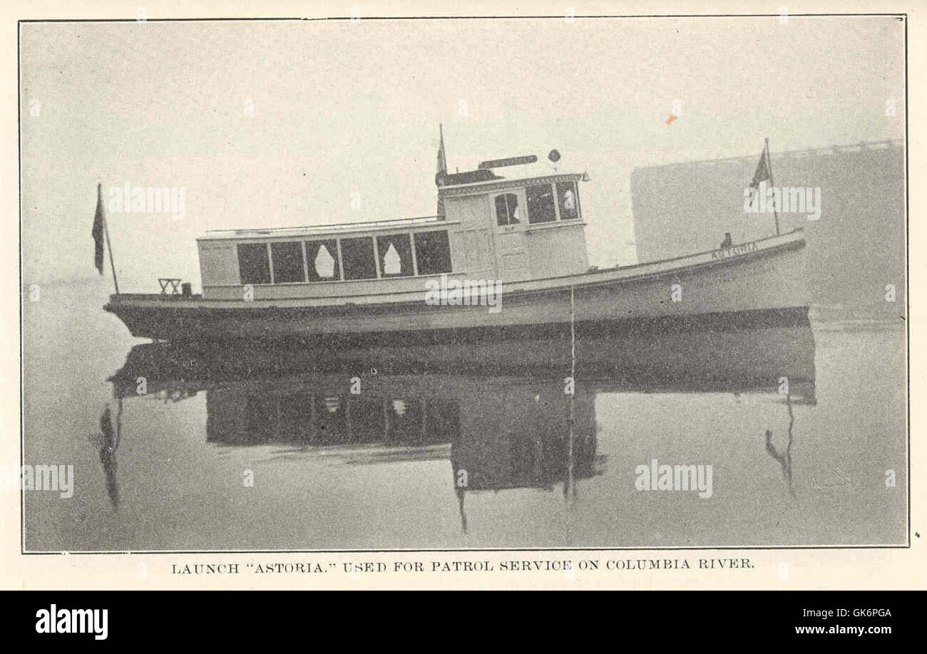 The launch 'Astoria' is a vessel used for patrol service on the ...