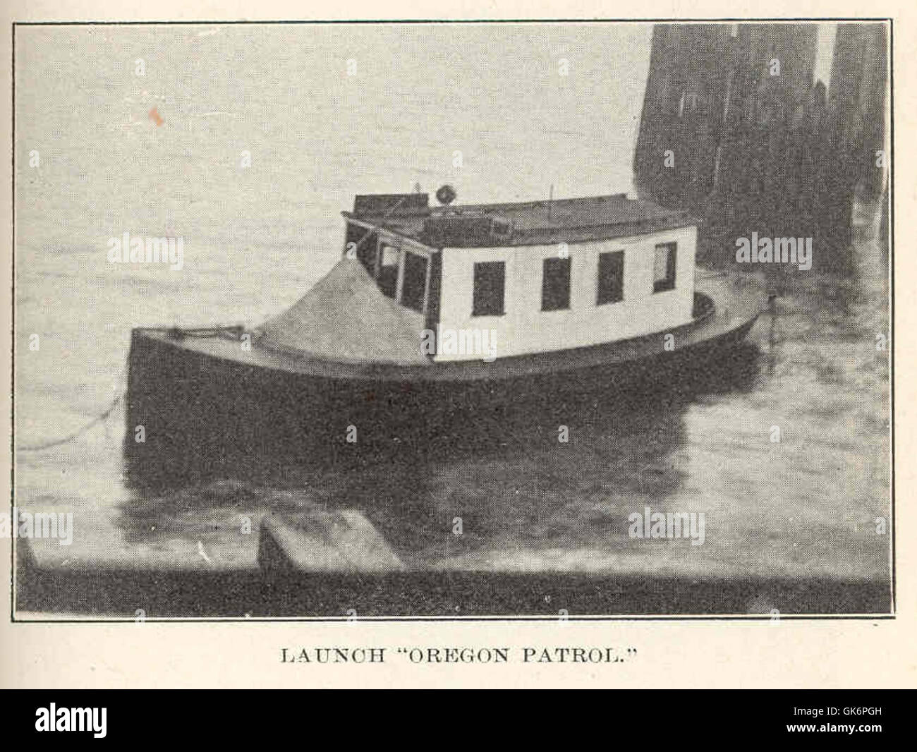 The 'Oregon Patrol' was a launch used for maritime patrols, likely ...