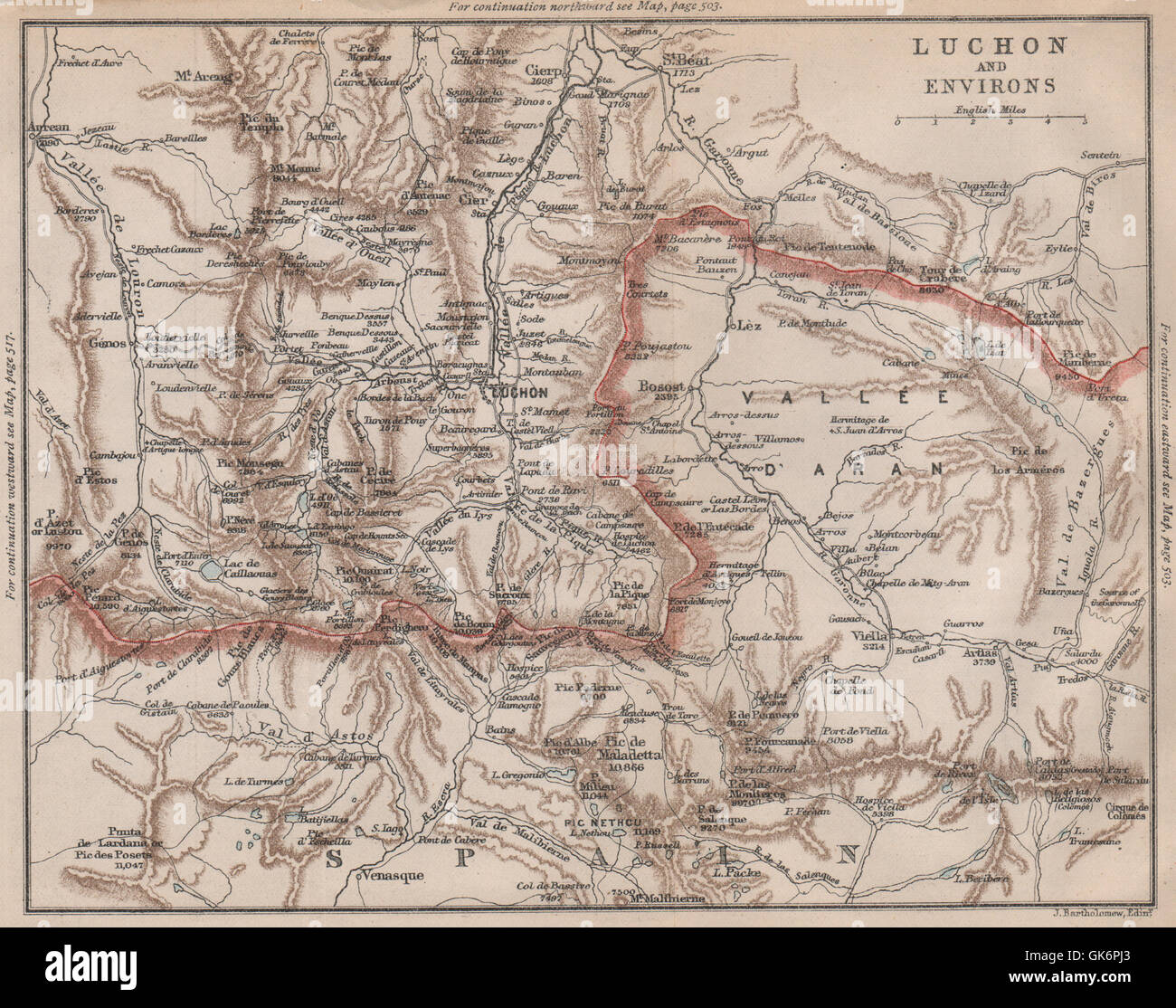Bagnères-de-Luchon. Haute-Garonne. Val d'Aran Valle de Arán, 1885 ...