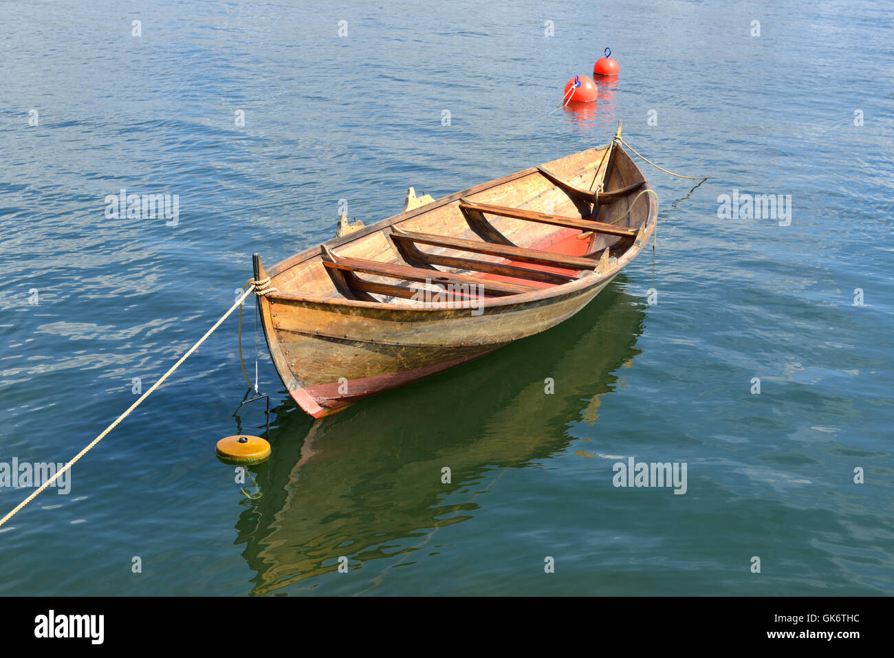Boat. Summer landscape Stock Photo - Alamy