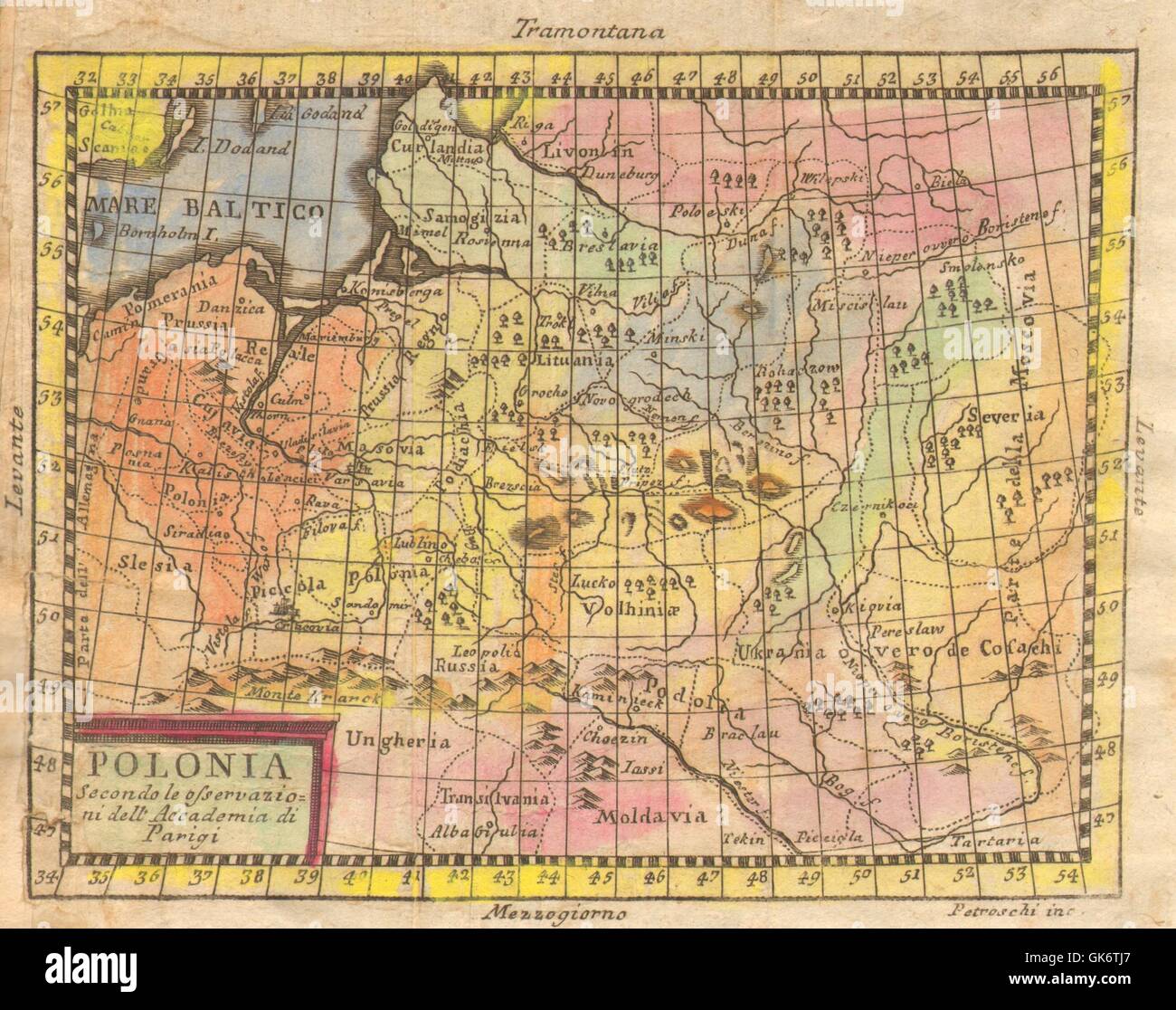 Polonia map hi-res stock photography and images - Alamy