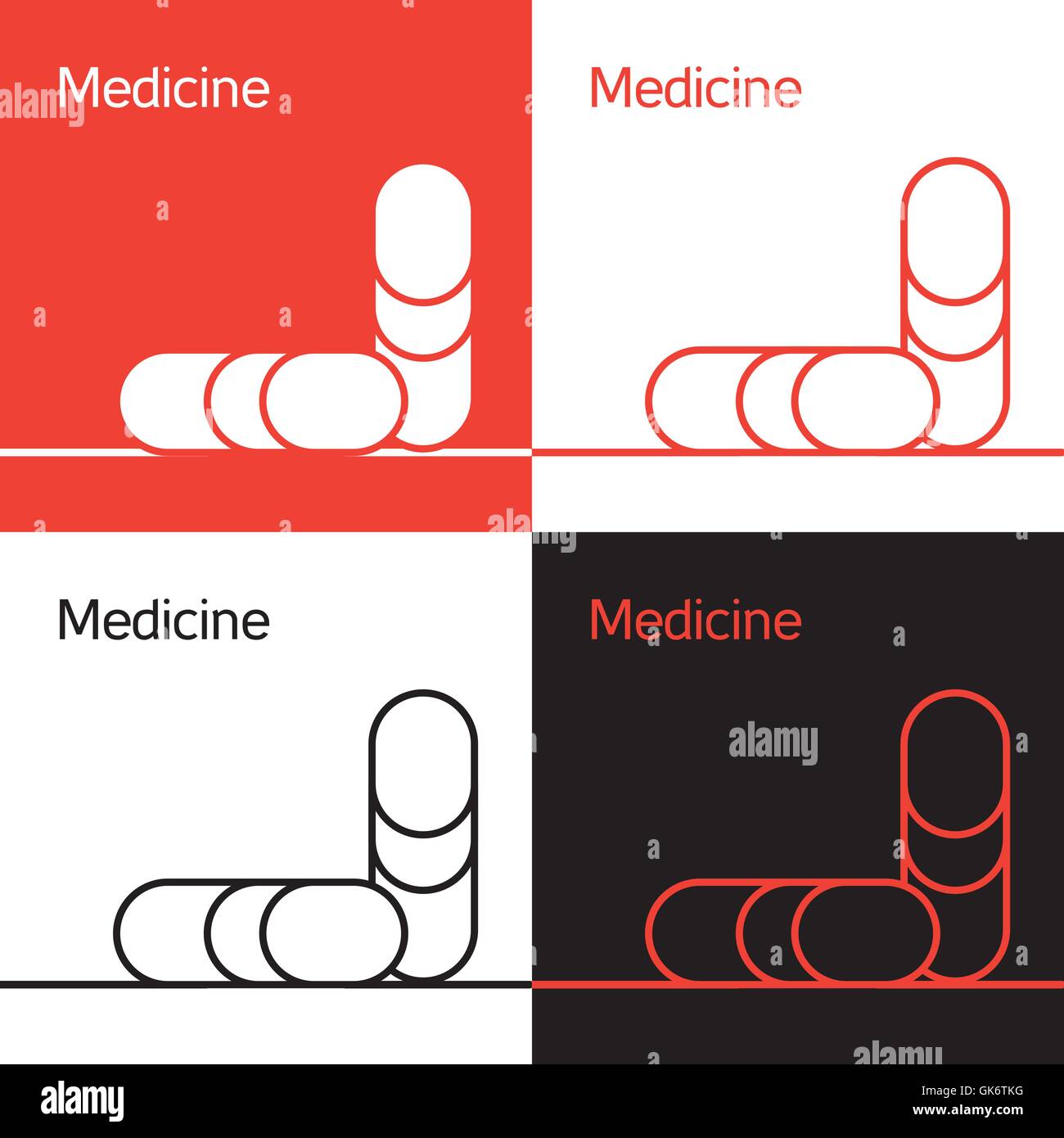 Medicine aid logo, pill and health icon. Vector Stock Vector Image ...