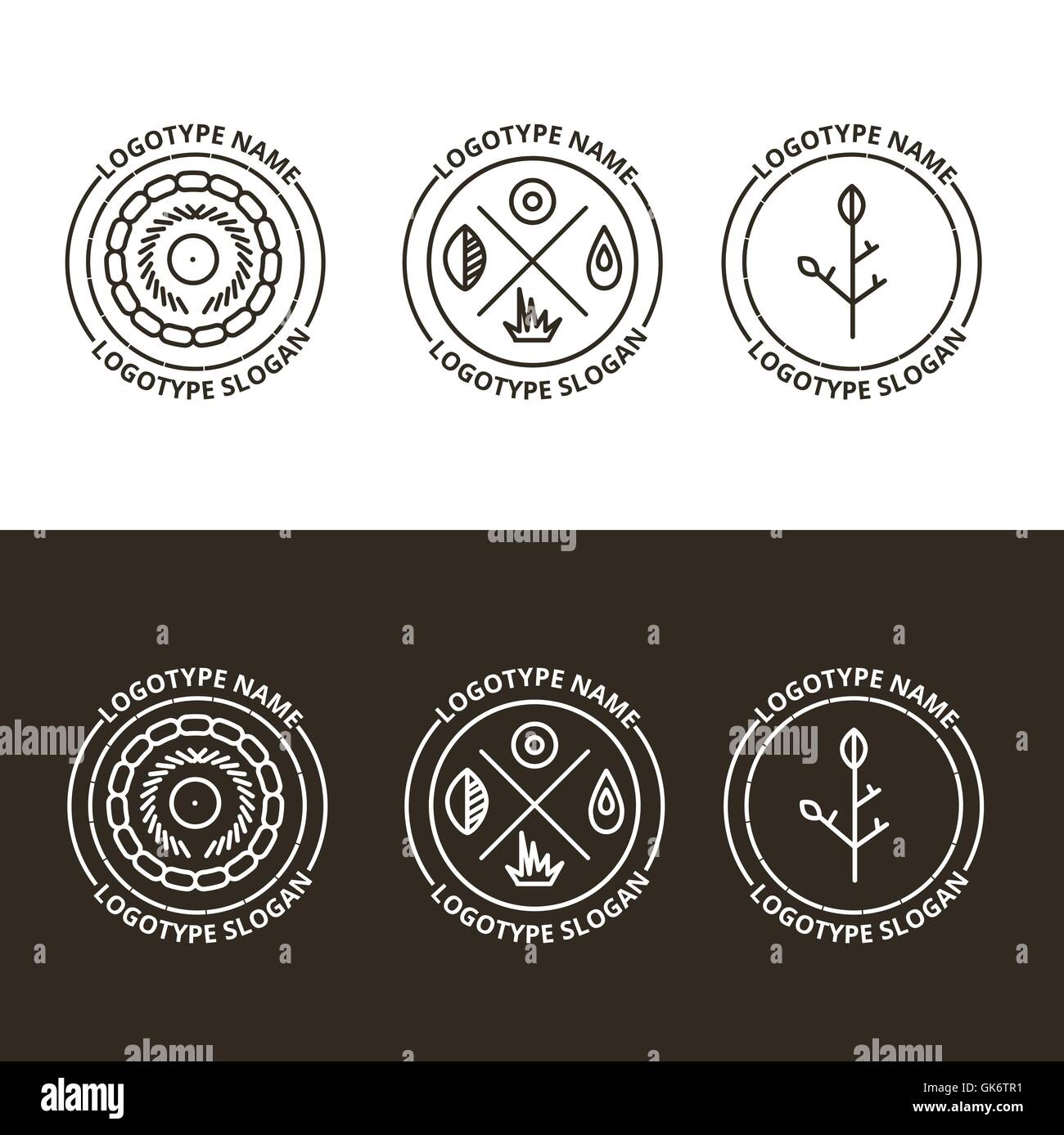 Vector set of nature and travelling logo in eps Stock Vector Image ...