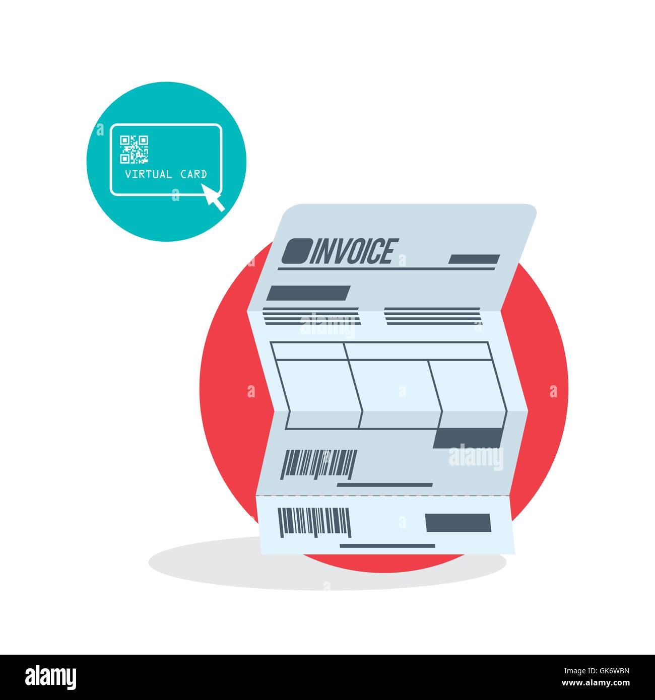 Invoice design. Finance item. Isolated illustration Stock Vector Image ...