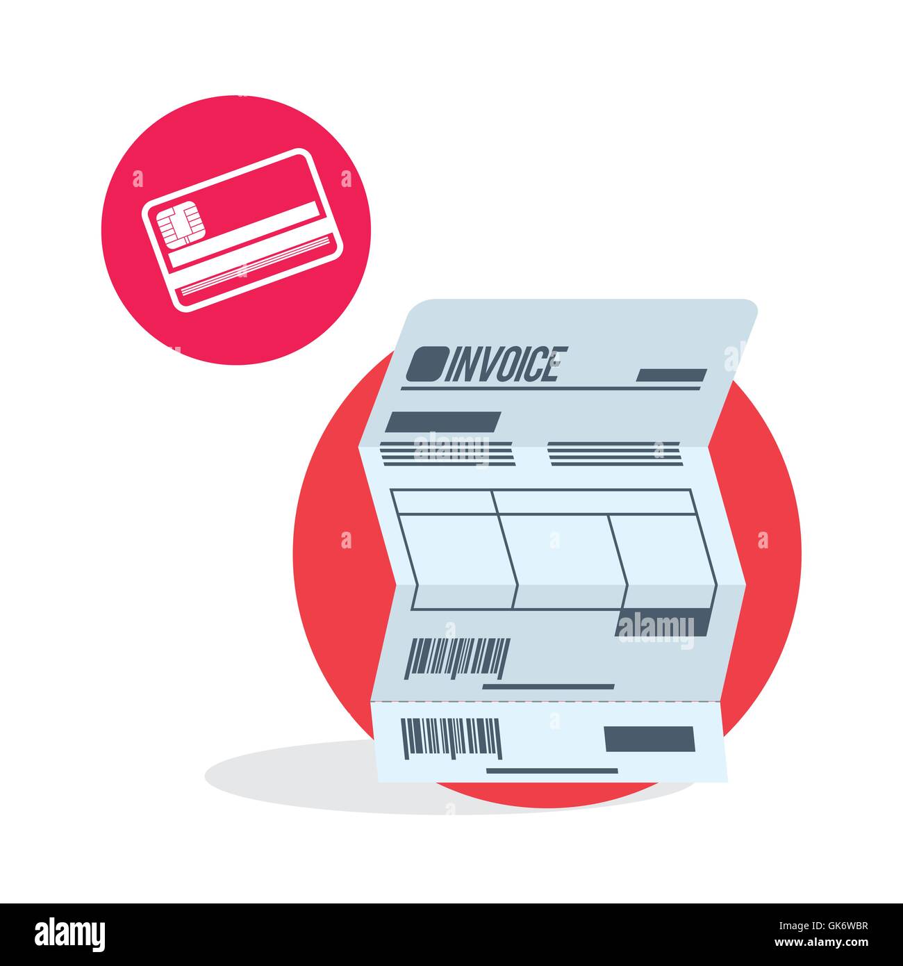 Invoice design. Finance item. Isolated illustration Stock Vector Image ...