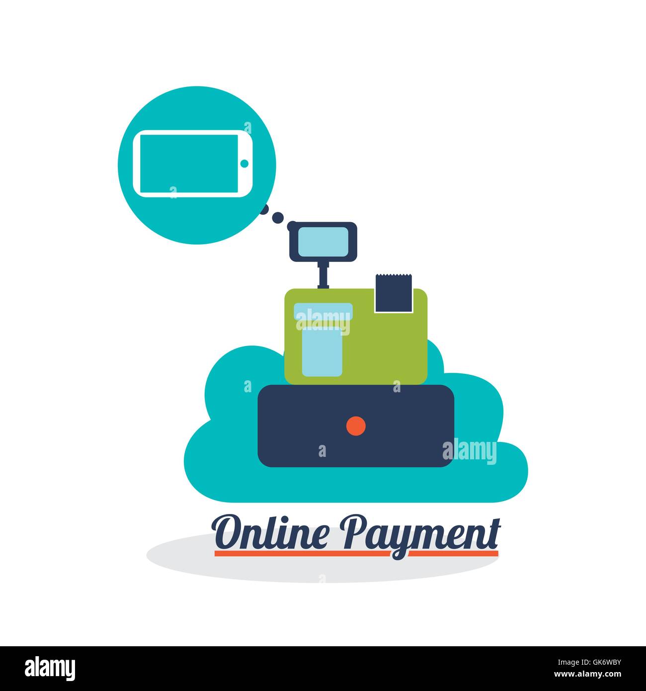 Invoice design. Online payment. Isolated illustration Stock Vector ...