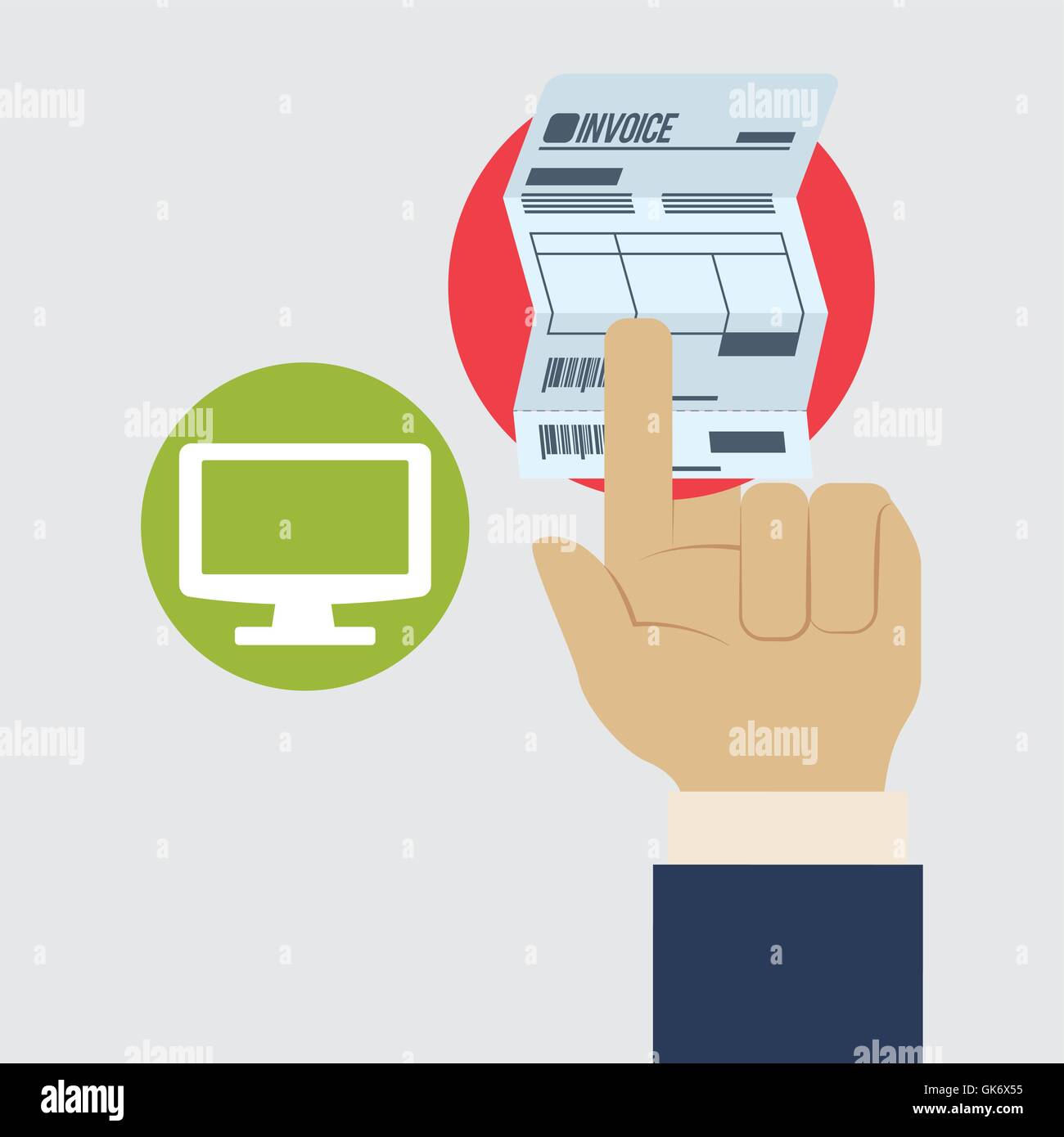 Invoice design. Finance item. Isolated illustration , vector Stock ...