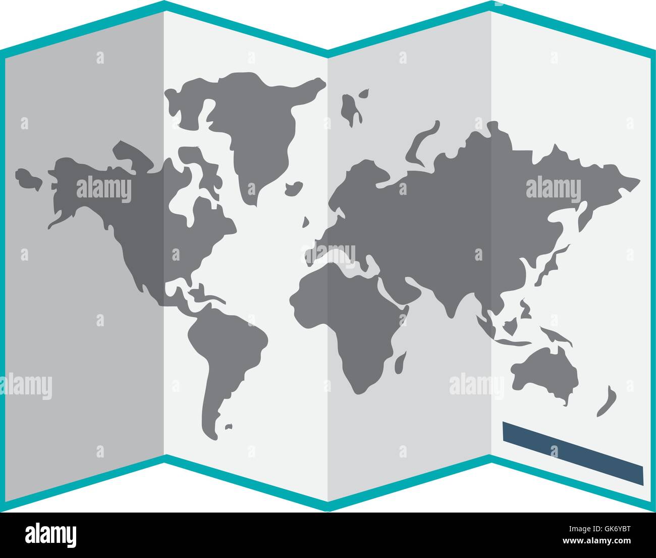 paper world map icon Stock Vector Image & Art - Alamy