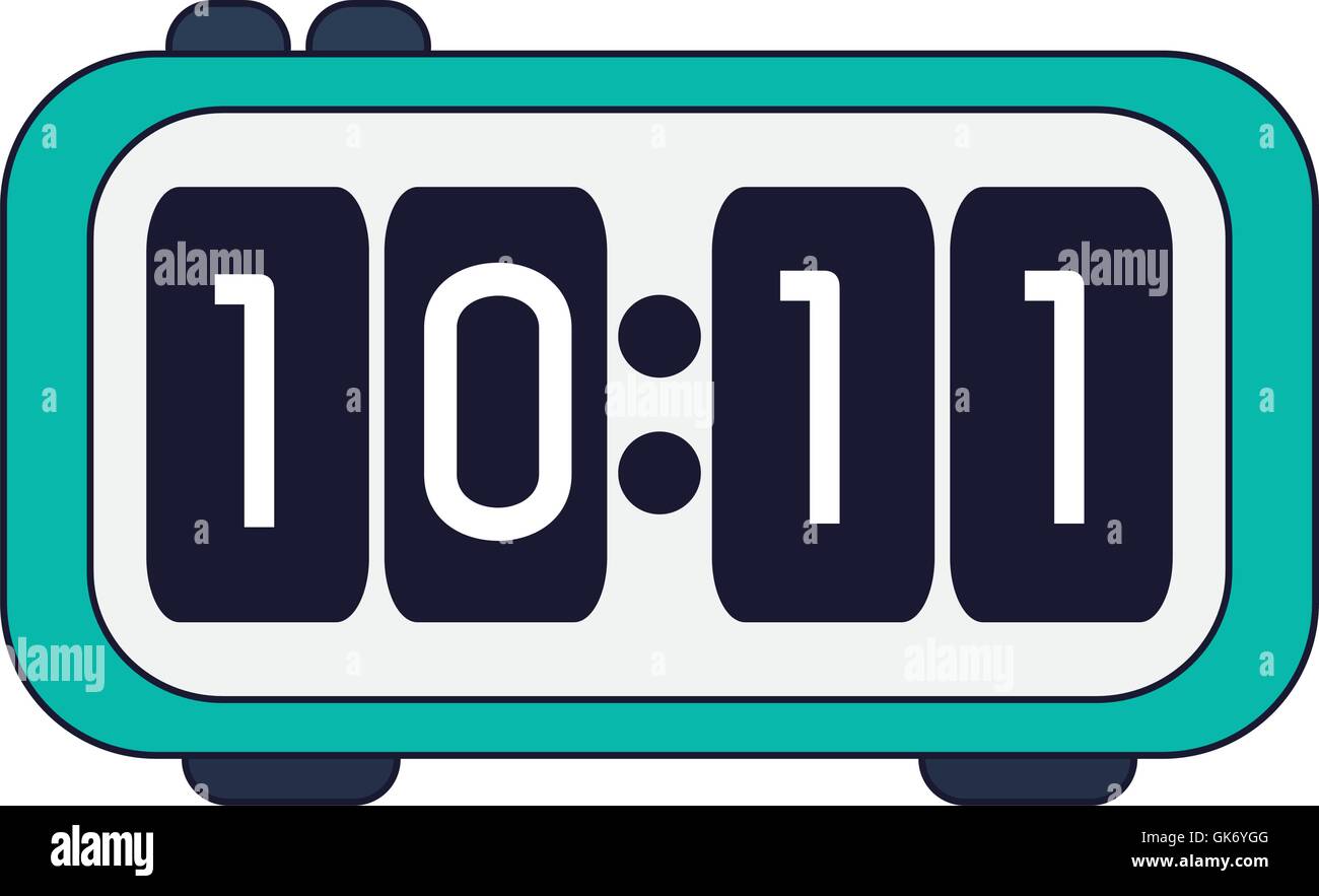 Digital alarm clock icon Stock Vector Image & Art - Alamy