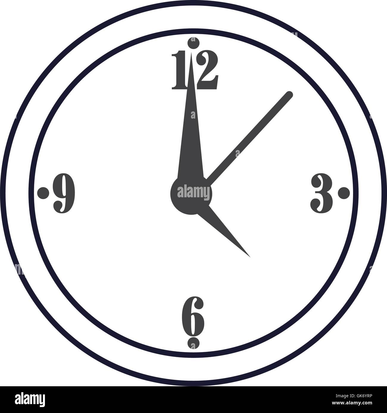 wall clock icon Stock Vector Image & Art - Alamy