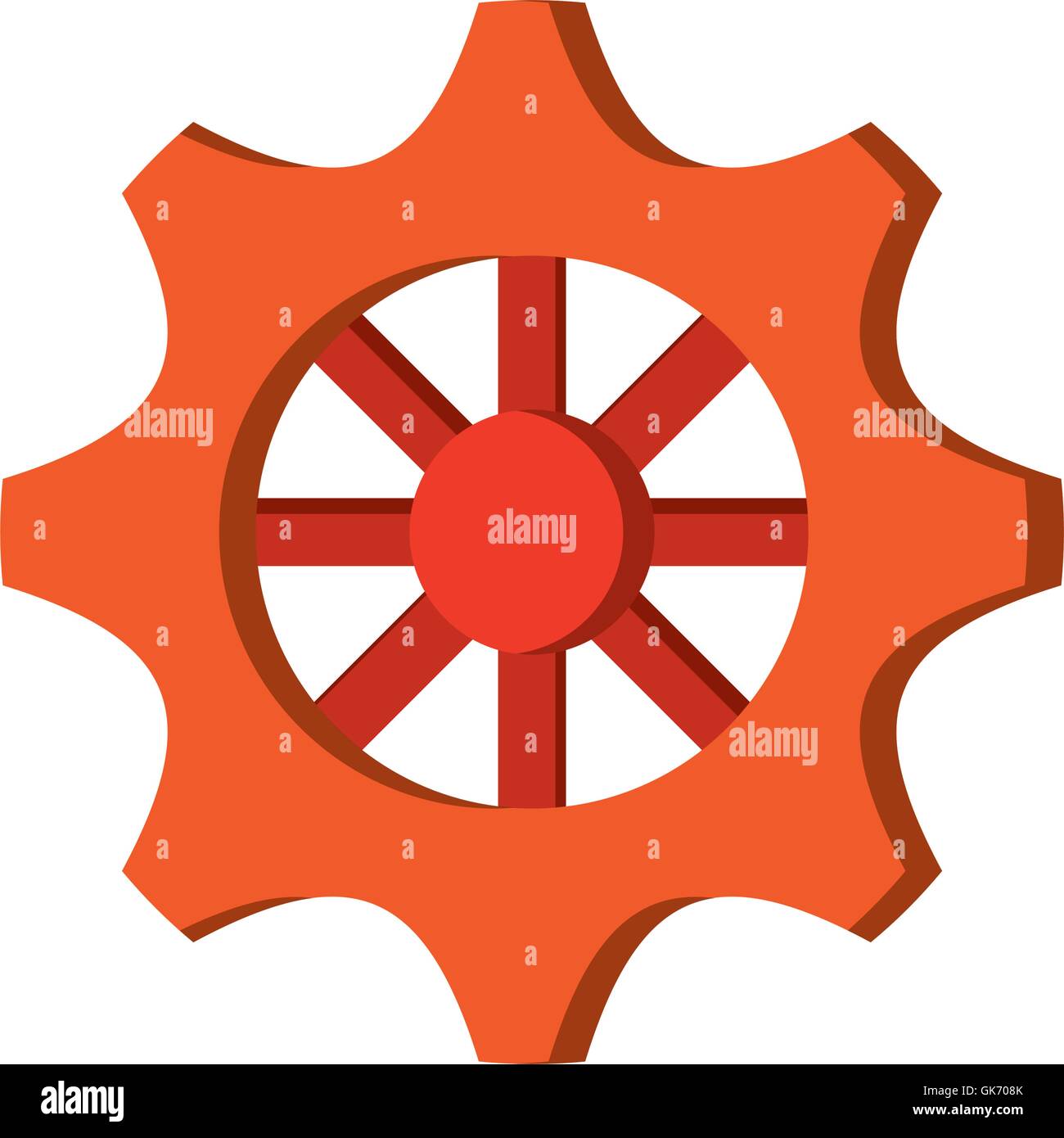 single gear icon Stock Vector Image & Art - Alamy