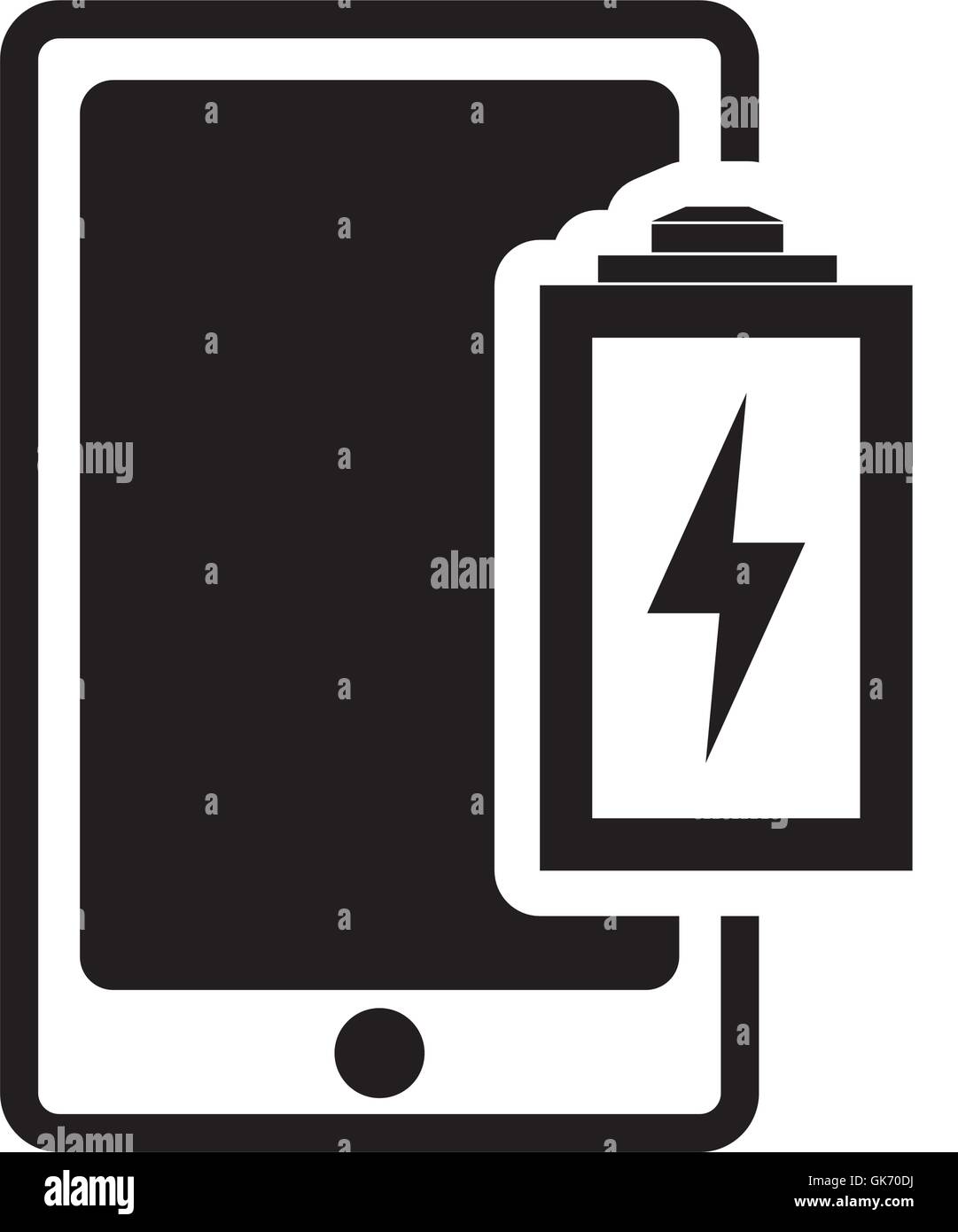 Battery smartphone technology design Stock Vector Image & Art - Alamy