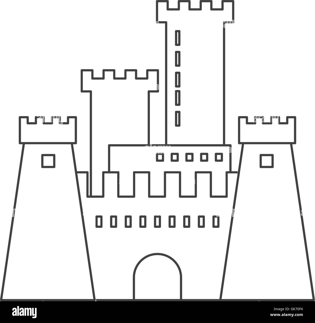 simple large castle icon Stock Vector Image & Art - Alamy