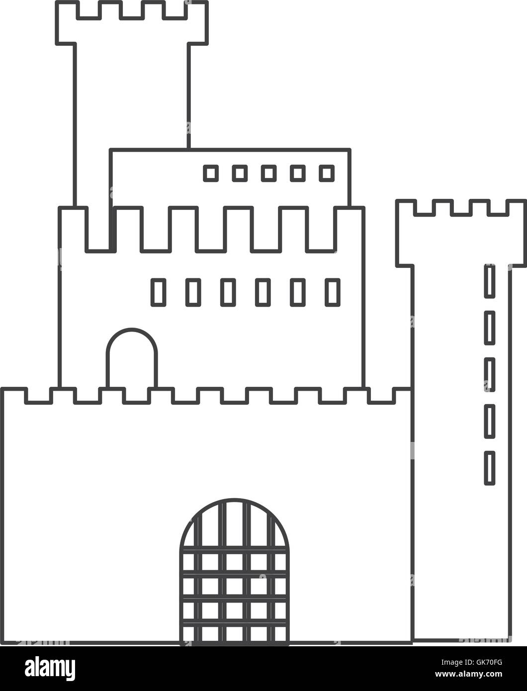 simple large castle icon Stock Vector Image & Art - Alamy