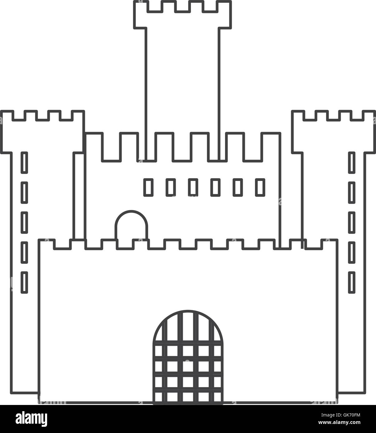 simple large castle icon Stock Vector Image & Art - Alamy