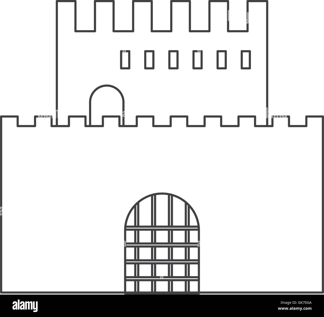 simple large castle icon Stock Vector Image & Art - Alamy