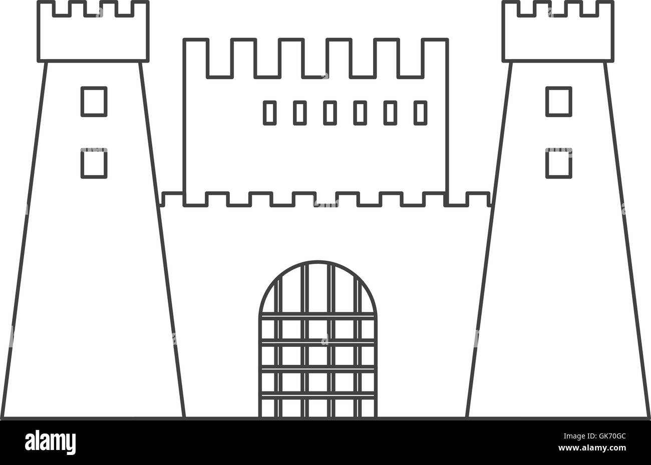 simple large castle icon Stock Vector Image & Art - Alamy