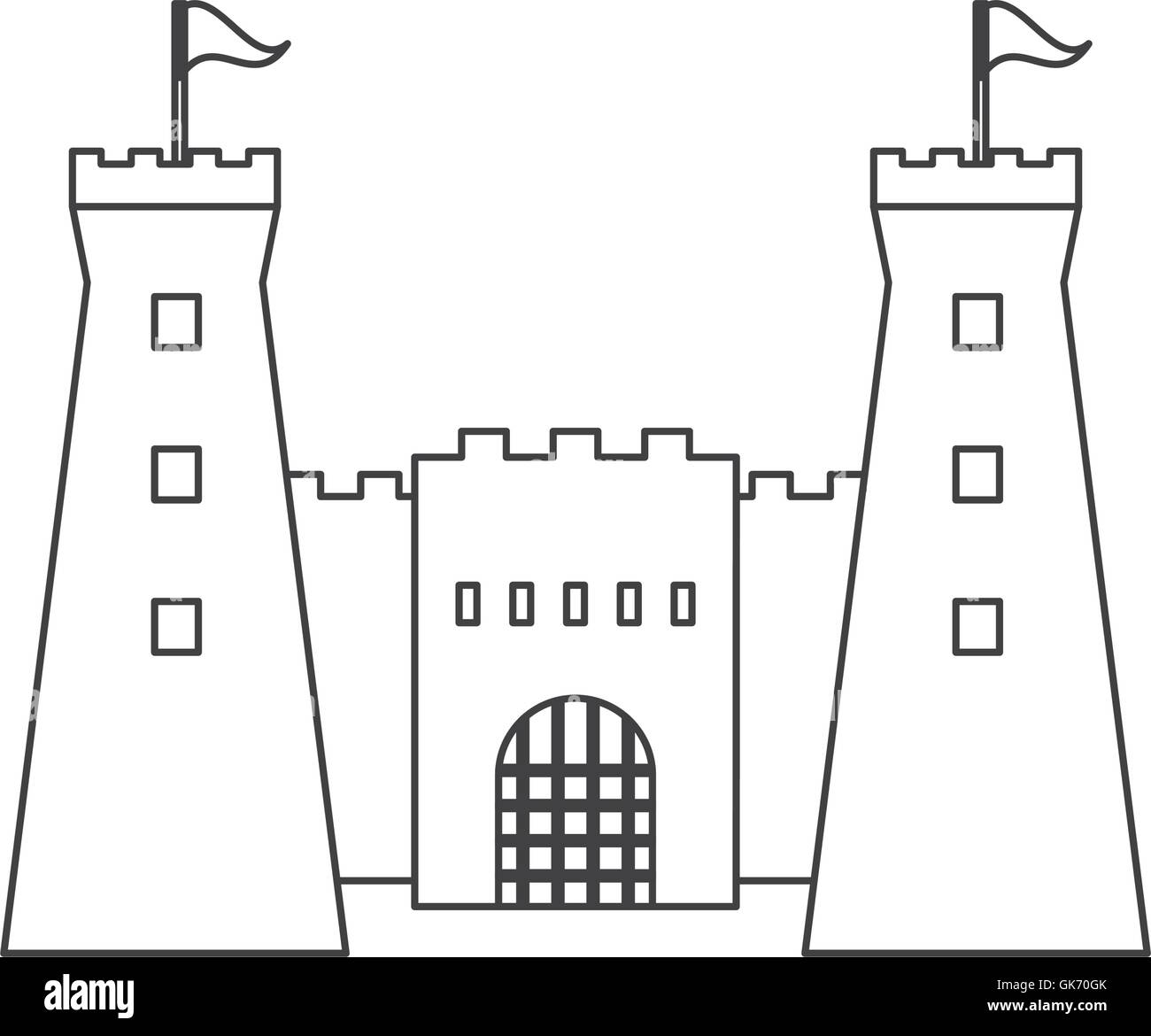 simple large castle icon Stock Vector Image & Art - Alamy