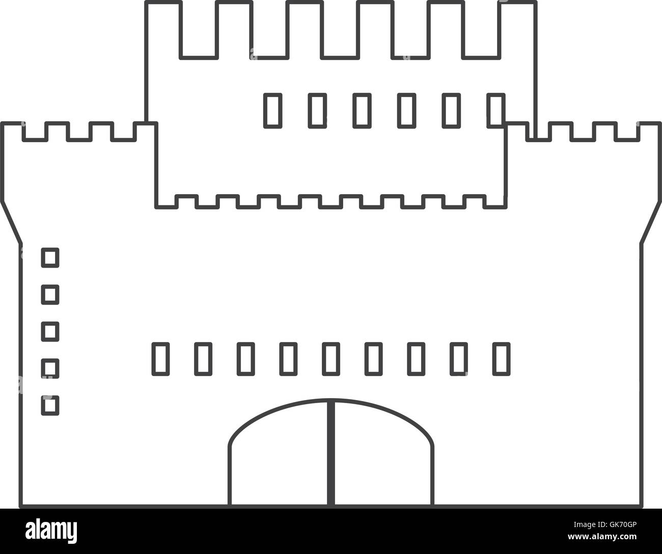 simple large castle icon Stock Vector Image & Art - Alamy