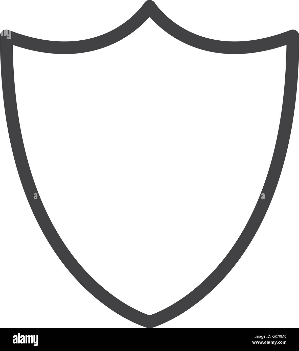 blank shield icon Stock Vector Image & Art - Alamy