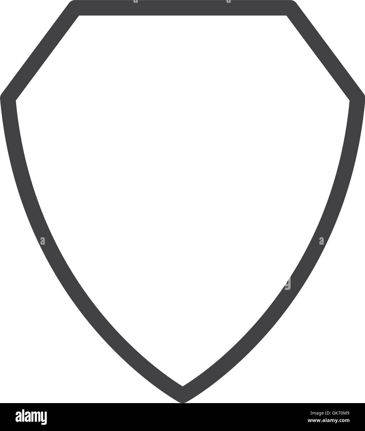 blank shield icon Stock Vector Image & Art - Alamy