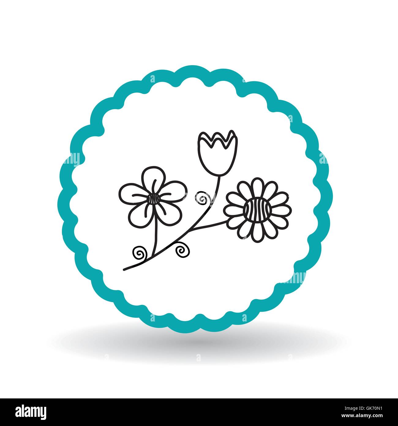 flower icon design , vector illustration Stock Vector Image & Art - Alamy