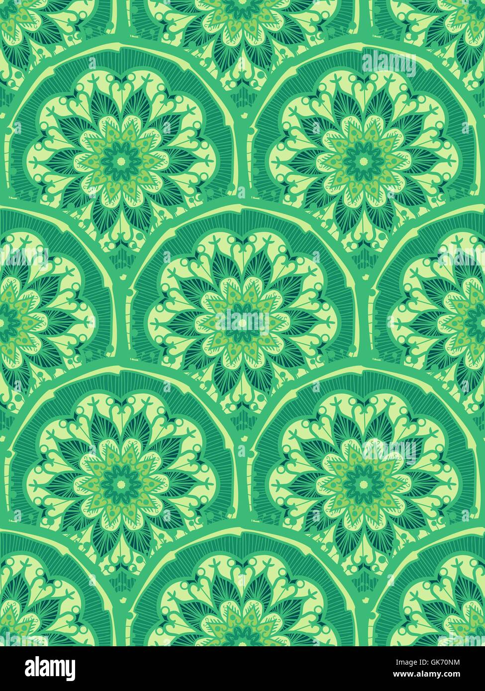 Hand drawn Mandala Seamless Pattern. Arabic, indian, turkish and ...