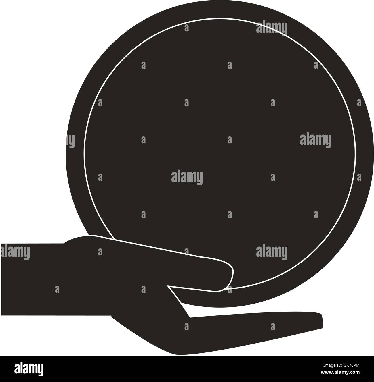 hands holding circle icon Stock Vector Image & Art - Alamy