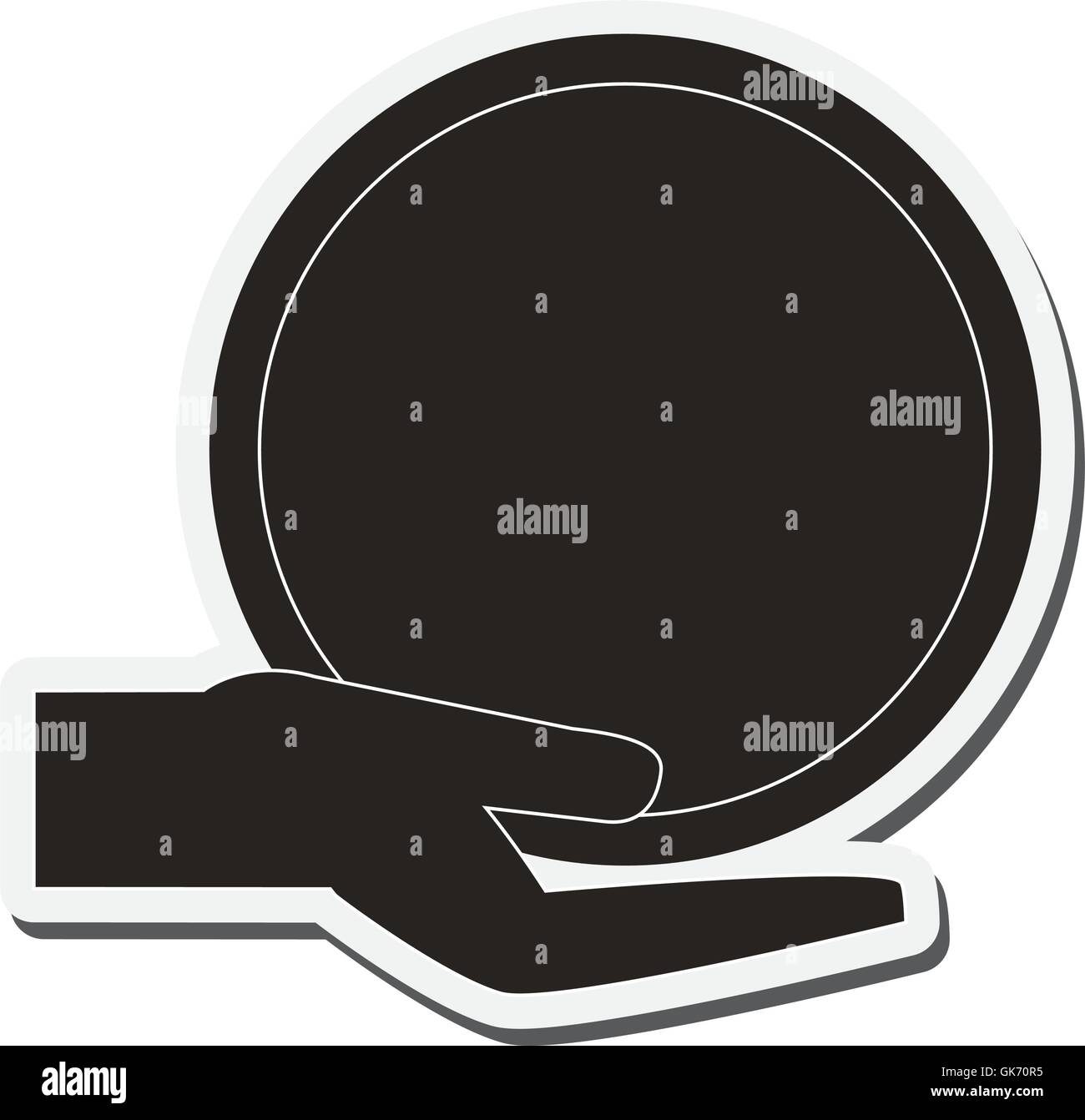 hands holding circle icon Stock Vector Image & Art - Alamy