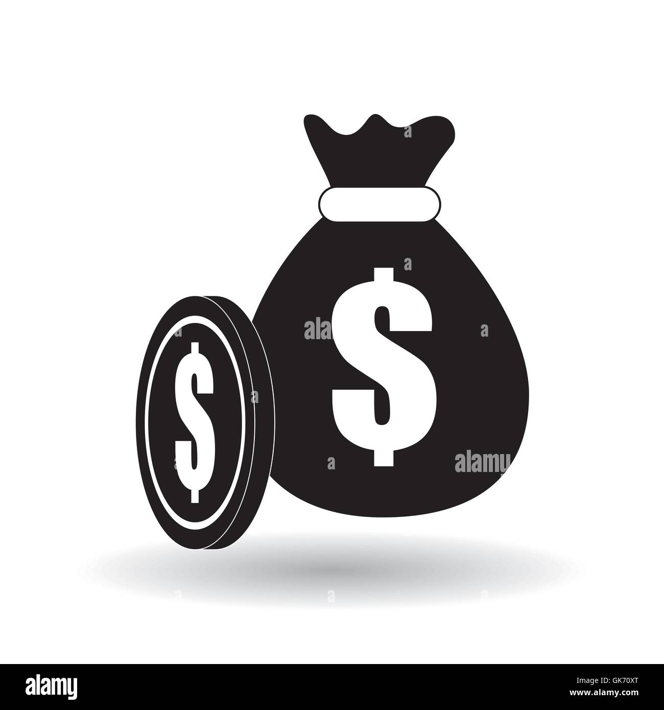 Money bag design , vector illustration Stock Vector Image & Art - Alamy