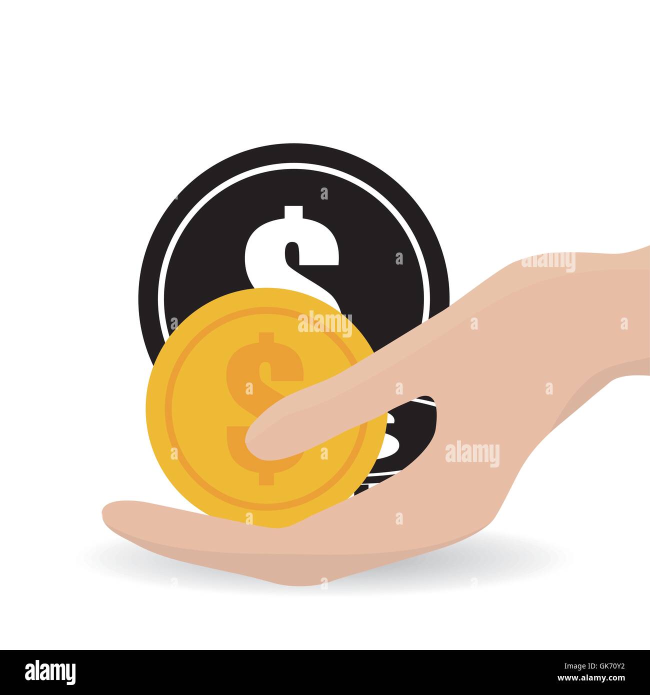 coin icon design , vector illustration Stock Vector Image & Art - Alamy