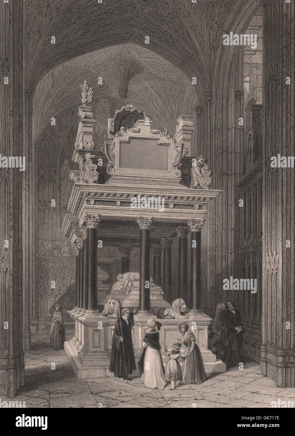Tomb elizabeth westminster abbey london hi-res stock photography and ...