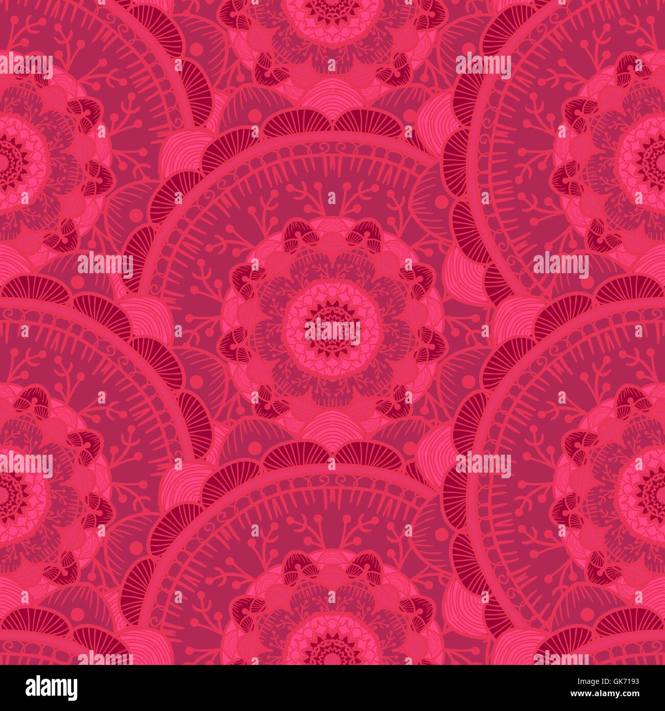 Hand drawn Mandala Seamless Pattern. Arabic, indian, turkish and ...