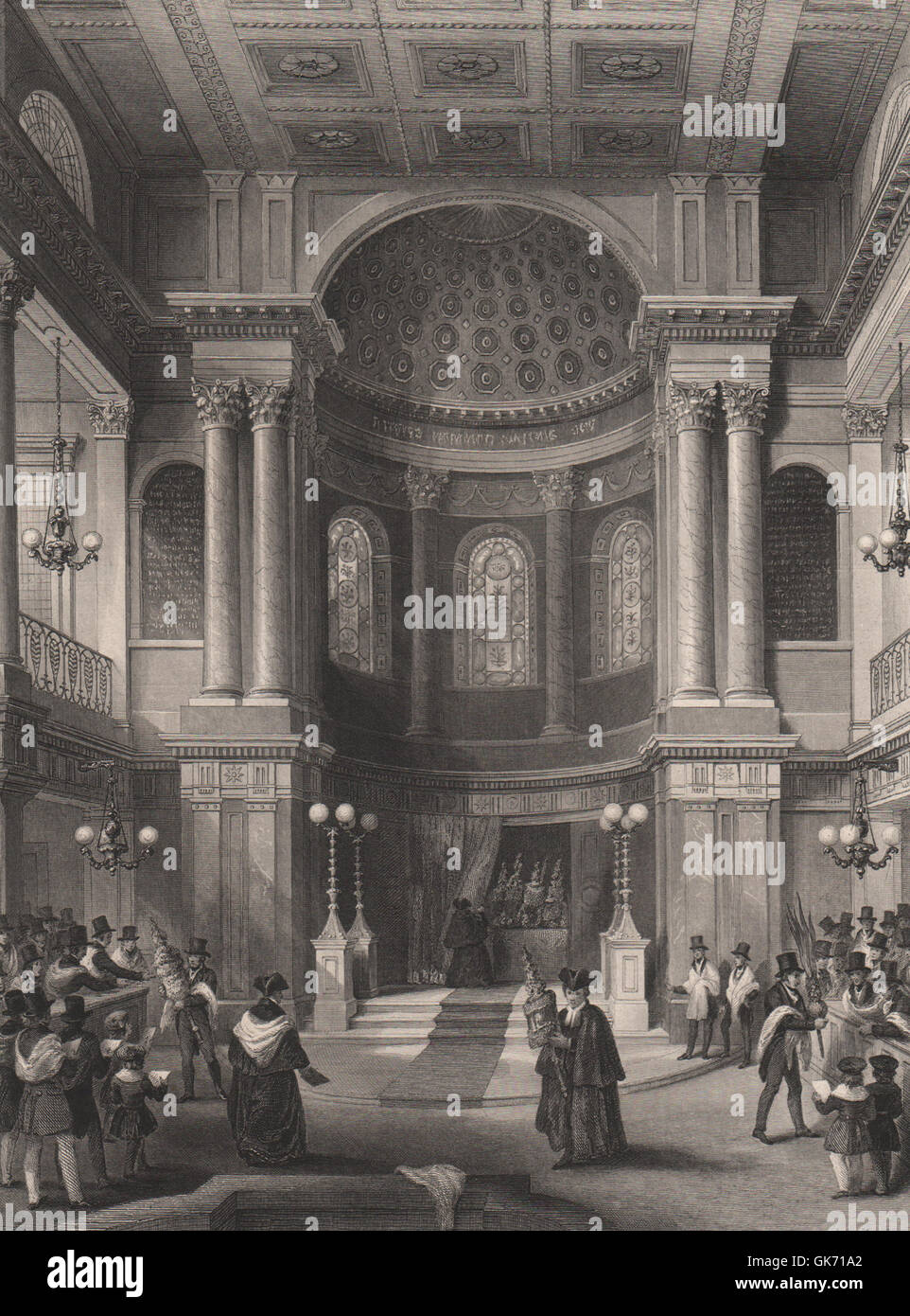 The great Jewish Synagogue. Feast of Tabernacles. LONDON INTERIORS ...