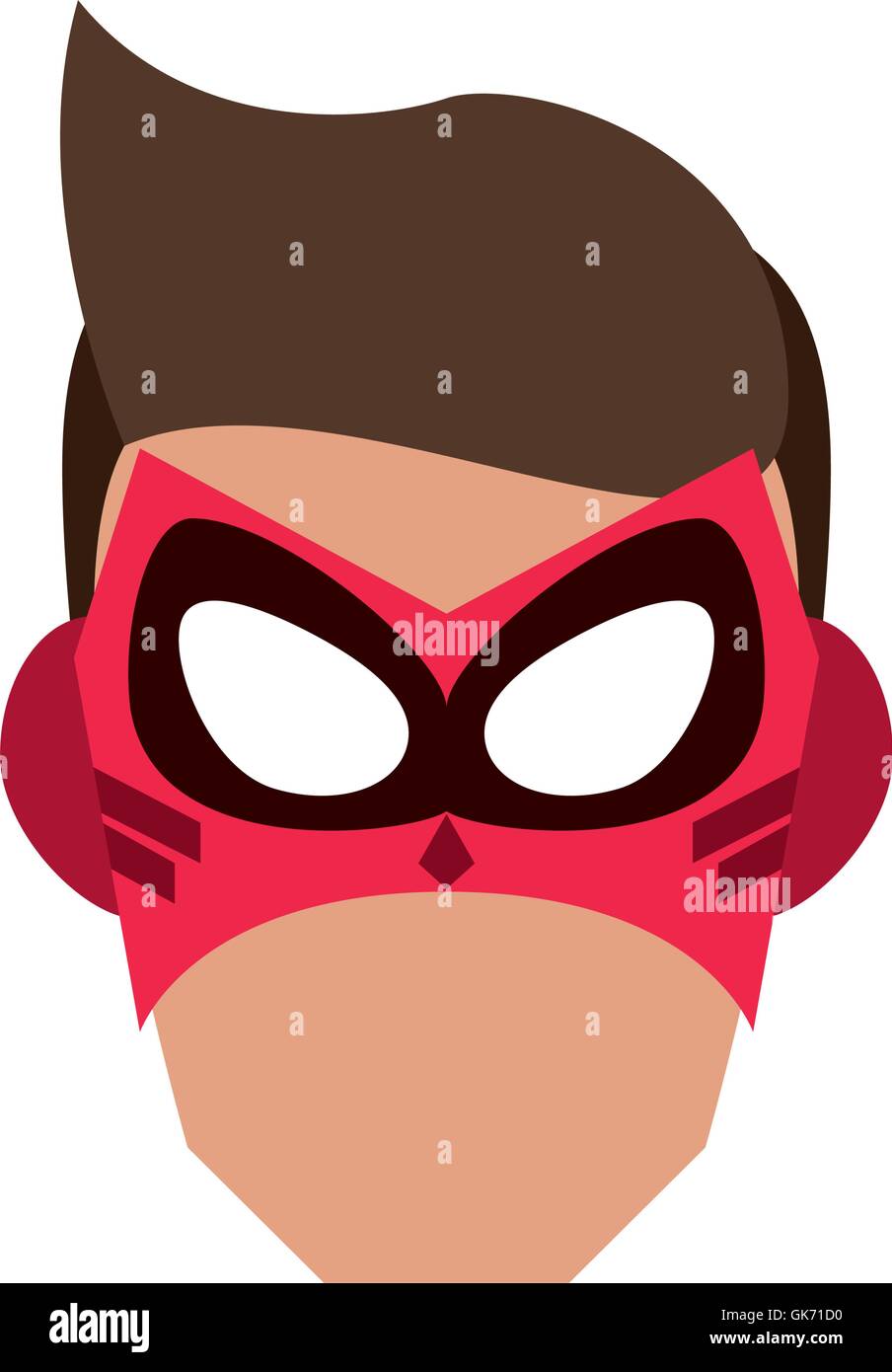 superhero superman mask face design Stock Vector Image & Art - Alamy