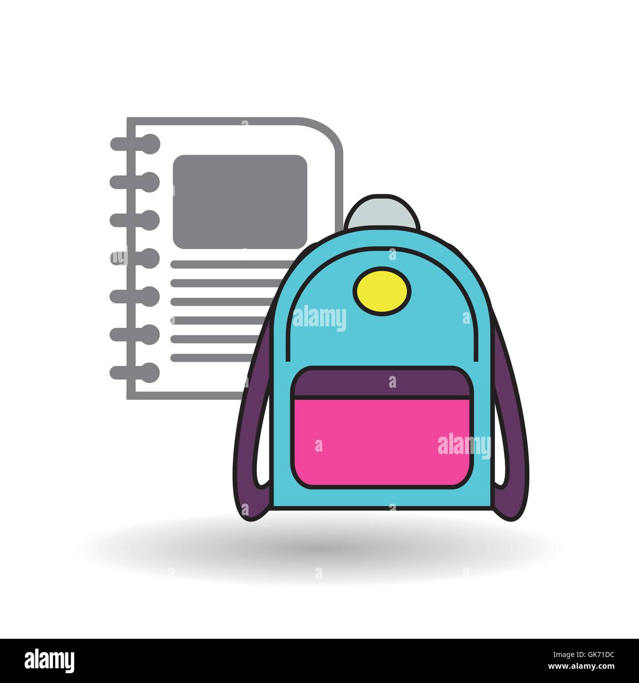 School bag design Stock Vector Image & Art - Alamy