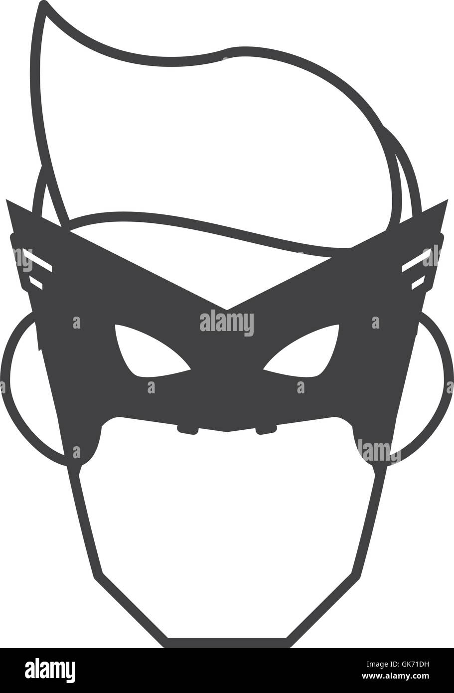 superhero superman mask face design Stock Vector Image & Art - Alamy