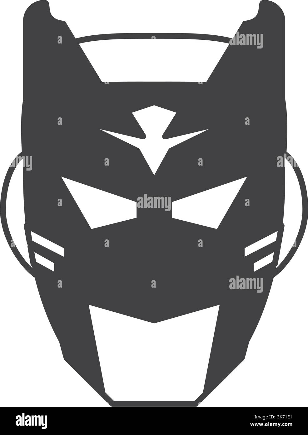 superhero superman mask face design Stock Vector Image & Art - Alamy