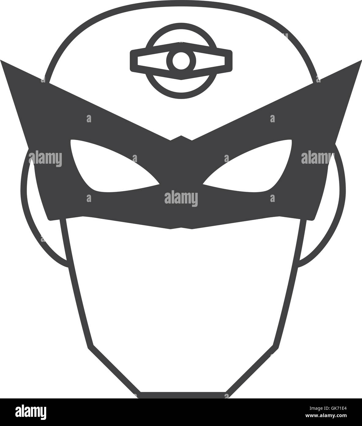 superhero superman mask face design Stock Vector Image & Art - Alamy