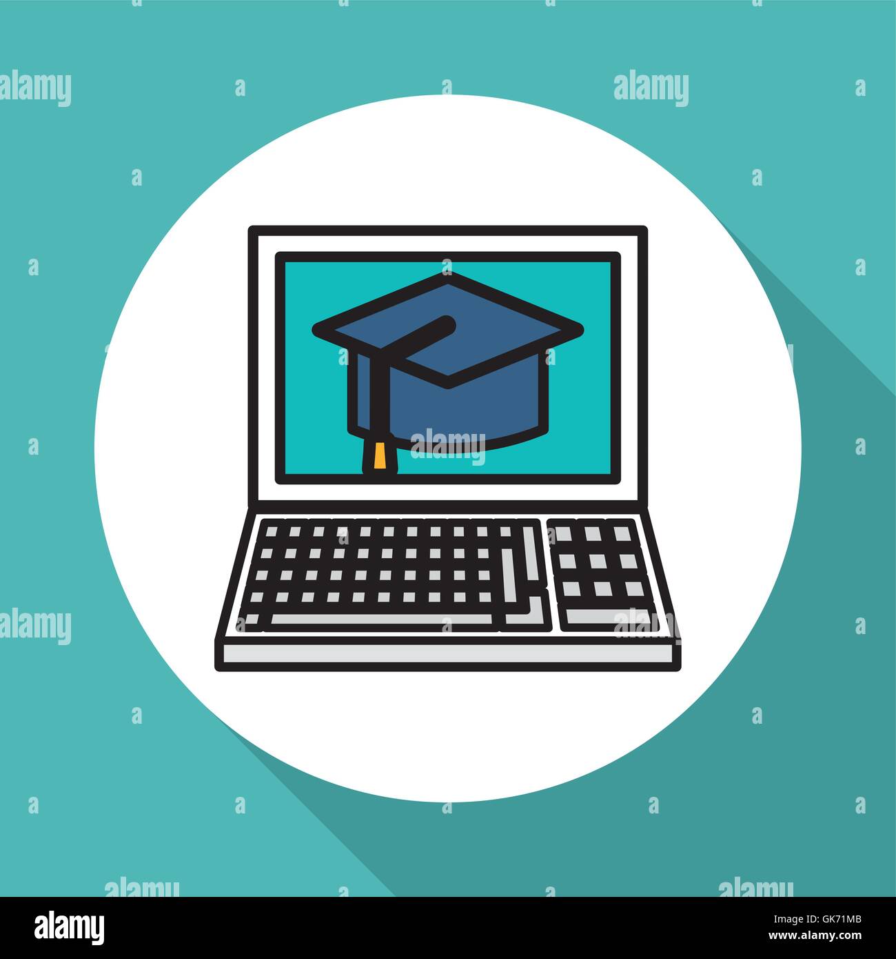 graduation cap design , vector illustration Stock Vector Image & Art ...