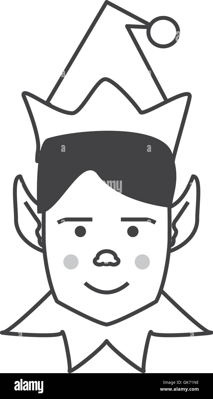 elf merry chistmas design Stock Vector Image & Art - Alamy