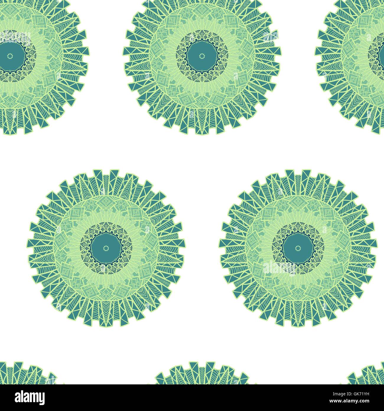 Hand drawn Mandala Seamless Pattern. Arabic, indian, turkish and ...