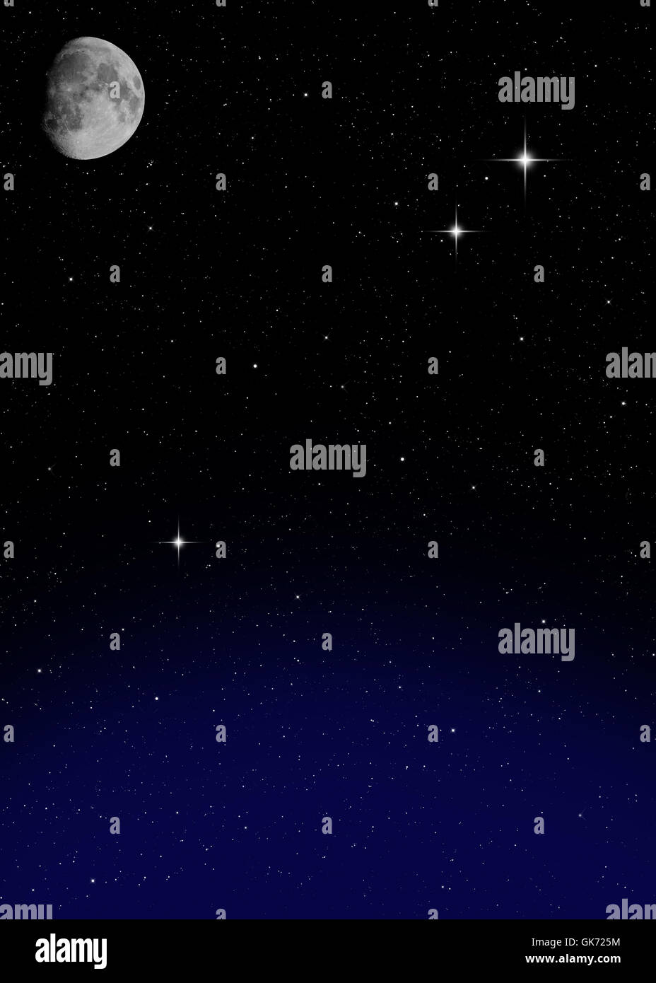 blue night nighttime Stock Photo - Alamy