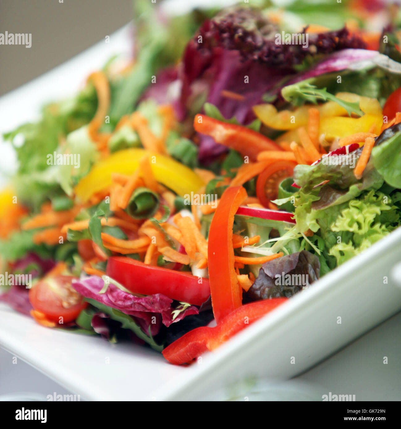 mixed fresh salad of various vegetables Stock Photo - Alamy