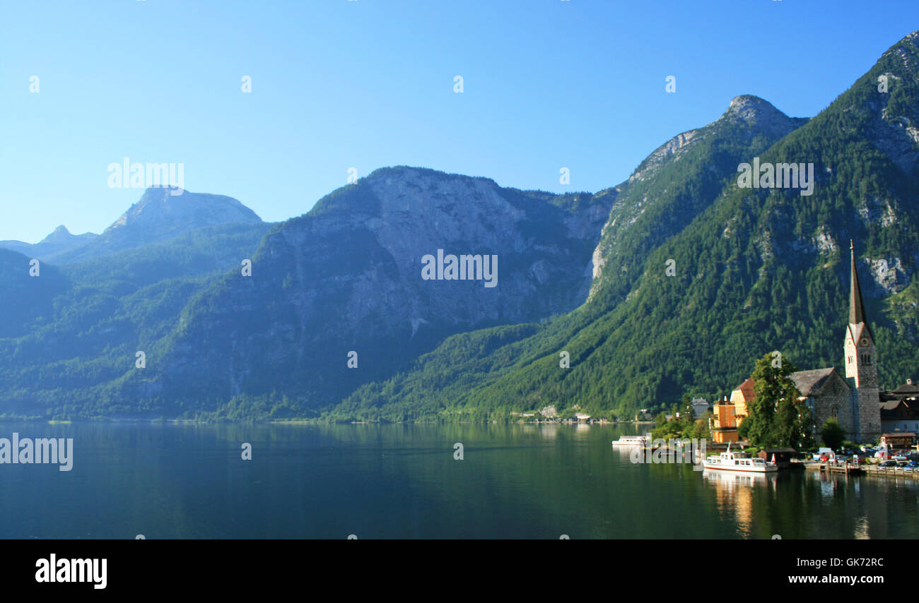 Hallstatt austria lookout hi-res stock photography and images - Alamy
